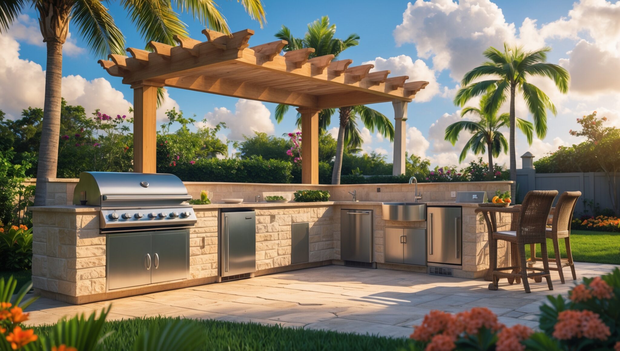 Florida Outdoor Kitchen Permits, Budgeting & Storm Design